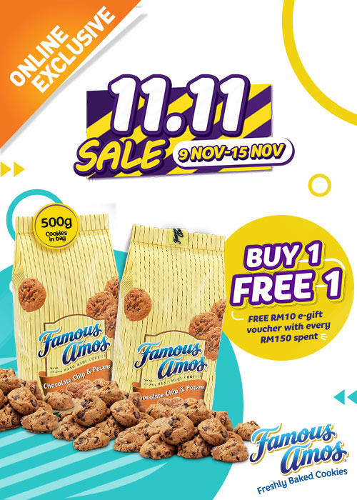 Famous Amos Malaysia | Freshly baked cookies online store